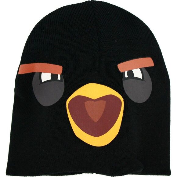 Concept One | Accessories | Angry Birds Black Bird Big Face Knit Cap ...